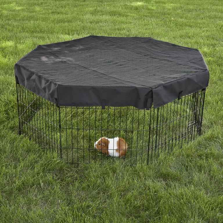 Puppy Pen Dog Playpen Cover - Waterproof Mesh Top For 8-Panel Exercise ...