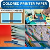 1InTheOffice Blue Copy Paper, Printer Paper, Colored Copy, 20 lbs., 8.5 ...