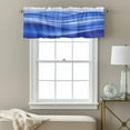 Blue Gradient Valances for Windows, Fluid Wave Art Valance Window ...