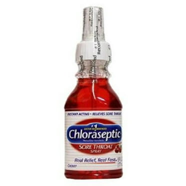Chloraseptic Cherry Sore Throat Oral Medicine Spray, Pocket Pump, .67 ...