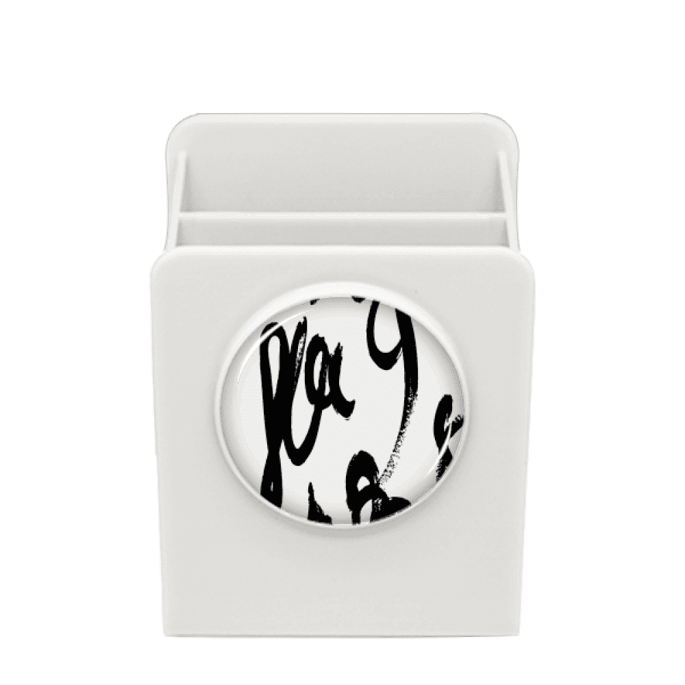 Brushwork Graphic Sense Texture Desk Pencil Holder Cup Pen Organizer ...