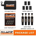 Adjustable Auto-Stop Tire Deflator Valve Kit (10-30 PSI) 8 PCS Screw-on ...