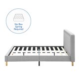 Modern Sleep Solstice Upholstered Bed, Queen, Light Grey - Walmart.com