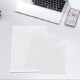 10-Pack 5"x6.5" Self-Adhesive Label Holders, Clear PVC Top Open Card ...