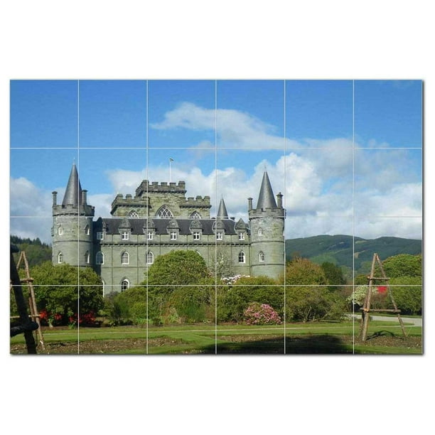 Castle Ceramic Tile Mural Kitchen Backsplash Bathroom Shower, 400485-S64 - Walmart.ca