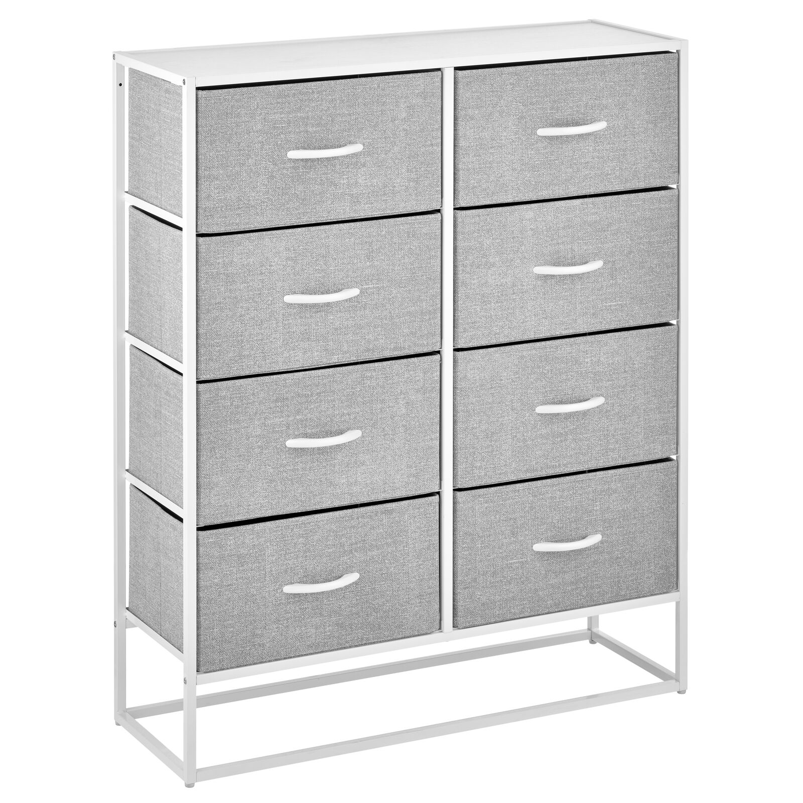 MDesign Wide Modern 8 Drawer Dresser Storage Unit Sturdy Steel Frame MDesign Wide Modern 8 Drawer Dresser Storage Unit Sturdy Steel Frame