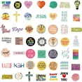 DOBIKULU 100pcs Christian Bible Faith Stickers, Waterproof Vinyl for ...