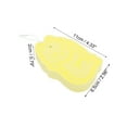 Unique Bargains Civet Cat Bath Sponge Body Scrubber 1 Pc Yellow ...