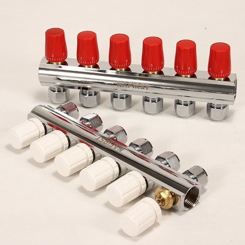 floor heating manifold 6-9 way radiant floor heating manifold kits ...