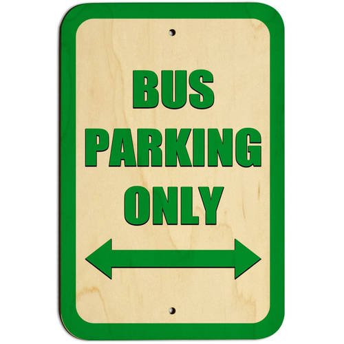 Bus Parking Only Double Arrow Green Sign - Walmart.com