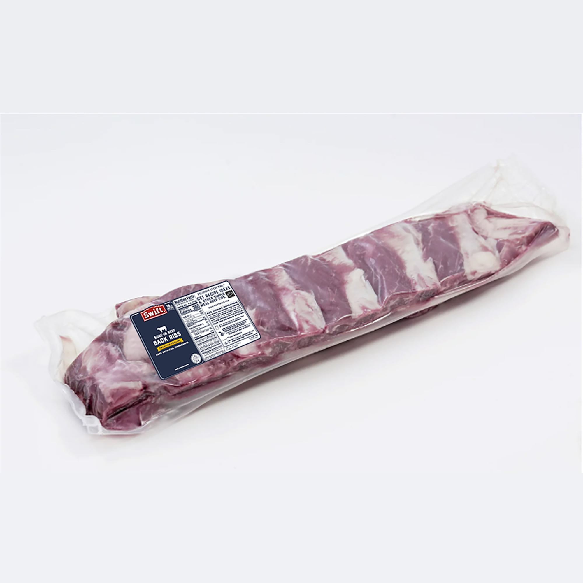 Swift®, Fresh Beef Bone-in Back Ribs, 2.6 - 4.2 Lbs - Walmart.com