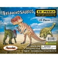 Puzzled 3D Puzzle Colorful Tyrannosaurus Dinosaur Wood Craft Construction Kit Fun & Educational ...