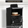 2-Pack Hat Racks with Dust Cover, 6 Shelf Hanging Hat Organizer for ...