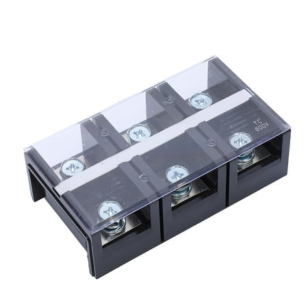 Copper Terminal Strip Block, 400A 600V Terminal Barrier Strip 3 ...