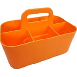 Small Stackable Plastic Caddy with Handle 6 Compartment Dorm Caddy ...