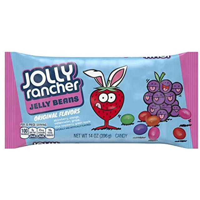 JOLLY RANCHER Jelly Beans Assorted Fruit Flavored Chewy Candy, Easter ...