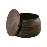 Albany Living Chic Drum Coffee Table with Sleek Round Design and Roomy ...