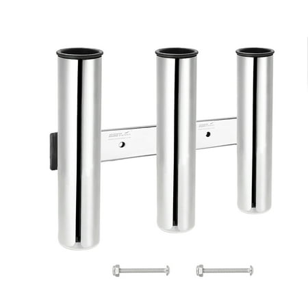 Fishing Rod Rack Rod Holders 3-Tube Stainless Steel Rod Racks Rail ...