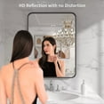 Apmir 72x32 inch Rectangular Wall Mirror Silver Mirrors for Bathroom Vanity Mirror Tempered ...