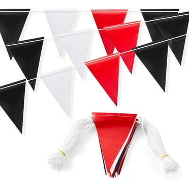 60 Flags Imitated Burlap Pennant Banner Multicolor Fabric Triangle Flag ...