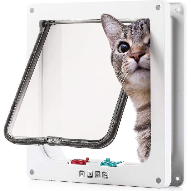 Cat Door 4 Way Locking Large Cat Door For Interior Exterior ...