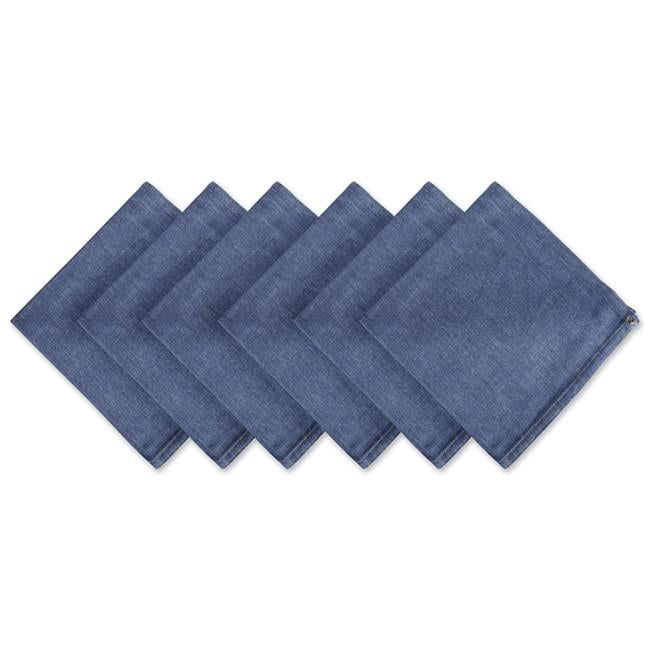 Denim Embroidered Jeans Napkin Set of 6 - Walmart.com
