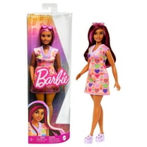 Barbie Fashionistas Doll #207 with Pink-Streaked Hair and Heart Dress ...