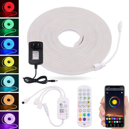 WiFi LED Neon Strip Lights, 12V Color Changing WX300P Neon Light Bar ...