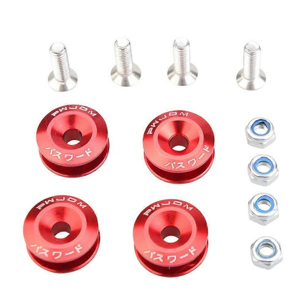 Universal JDM Aluminum Quick Release Fasteners Front Bumper Rear Bumper ...