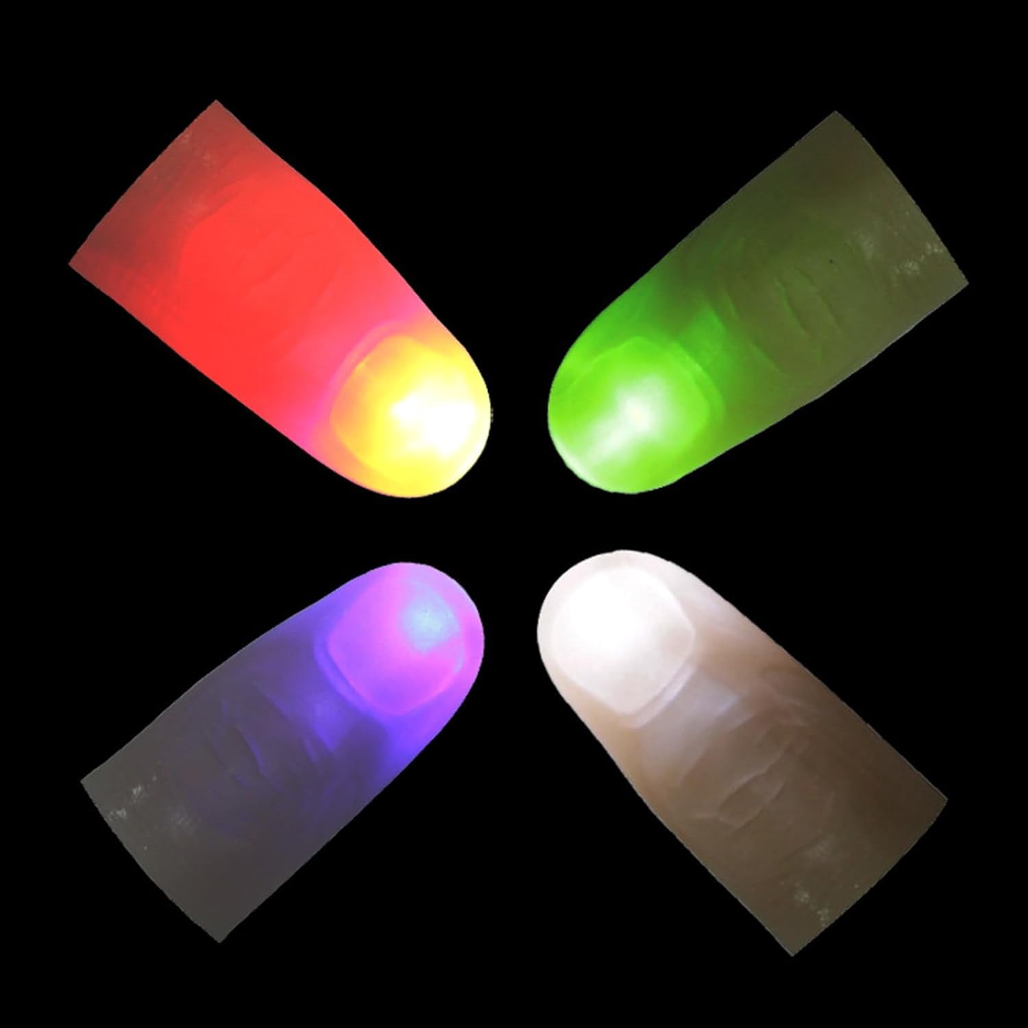 10 Pieces Thumb Light Trick LED Finger Lights Light up Finger Prank Toy ...