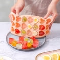 binyu 21 Holes Heart Silicone Ice Cube Tray with Lid, Flexible Non ...