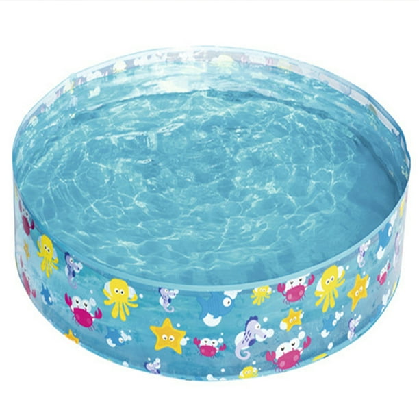 Children's Pool Small Hard Plastic Paddling Family Swimming Pool Fish ...