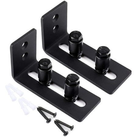 2 Pack Sliding Barn Door Floor Guide Rollers, Wall Mounted Stay Roller ...