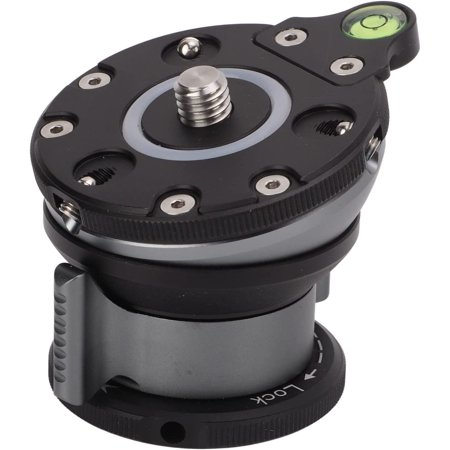 Tripod Leveling Base, Aluminum Alloy Camera Leveler Tri Wheel Head with ...