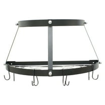 Rogar 36” Wall Mount Bar Rack Black / Black - Walmart.com