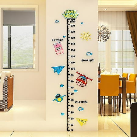 Cartoon Height Measure Wall Stickers Peel And Stick Height Chart ...