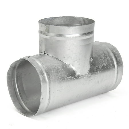 Galvanized spiral duct ventilation pipe tee tee tee T white metal duct ...