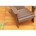 Modern Muse Polystyrene Adirondack Chair - Brown | Durable Outdoor ...