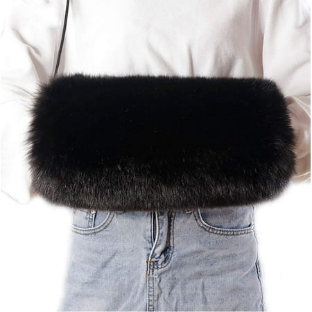 Faux Fur Hand Muffs with Women Winter Warmer Hand Warmer Hand Muffs for ...