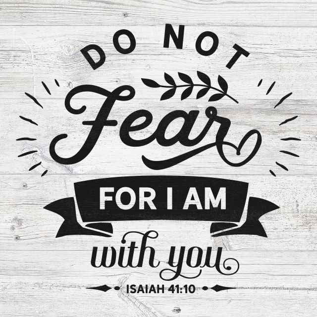 Do Not Fear, I am with You, Isiah Rustic Looking Faith Wood Sign Wall ...