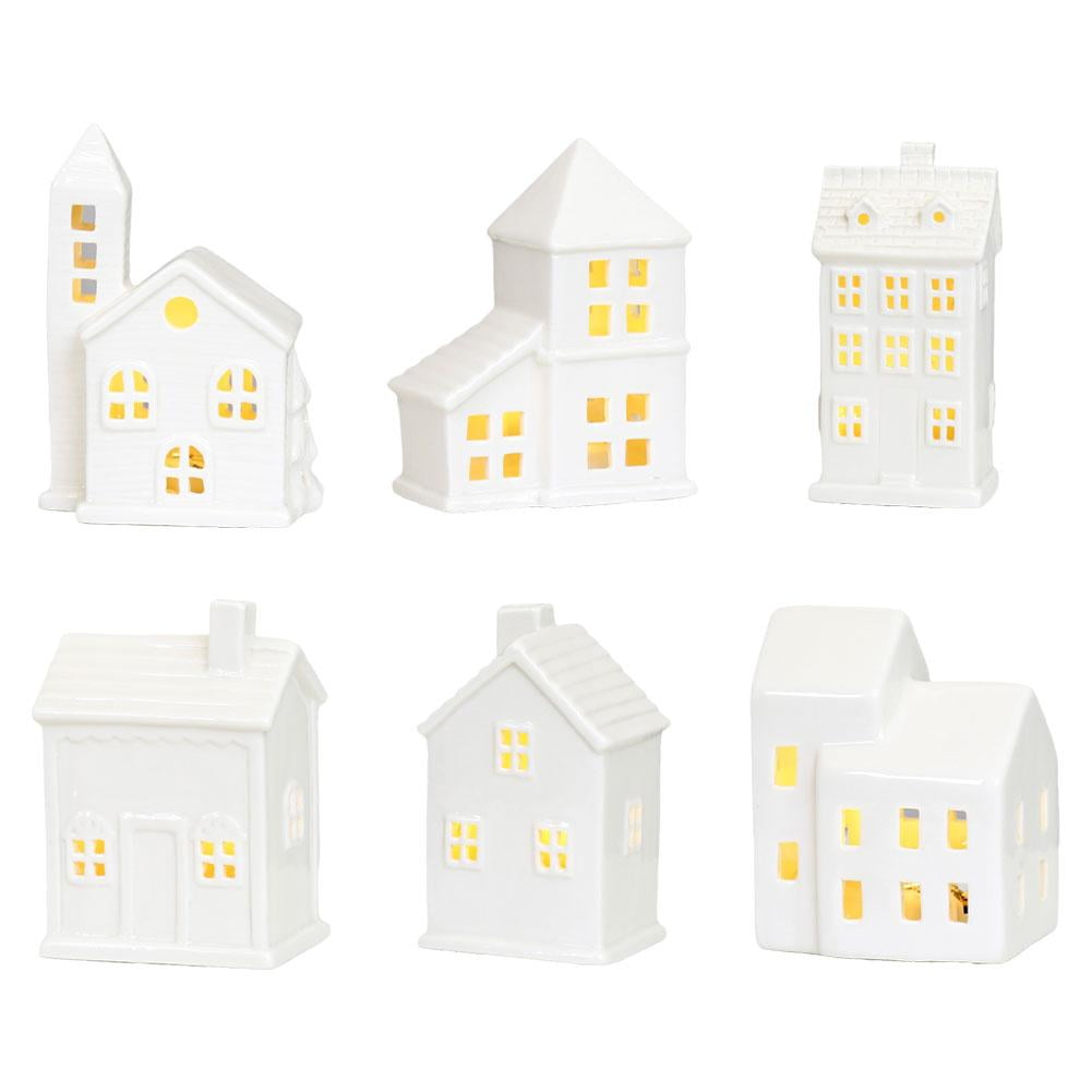 Click here for Yiokii White Ceramic Led House Christmas Village L... prices