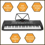Hamzer 61-Key Compact Size Electronic Keyboard Piano with Stand, Stool ...