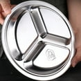 Stainless Steel Divided Dinner Plate | 3 Compartment, Hygienic ...