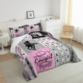 Erosebridal Western Comforter Set Queen Pink Grey Cowgirl Bedding Set ...