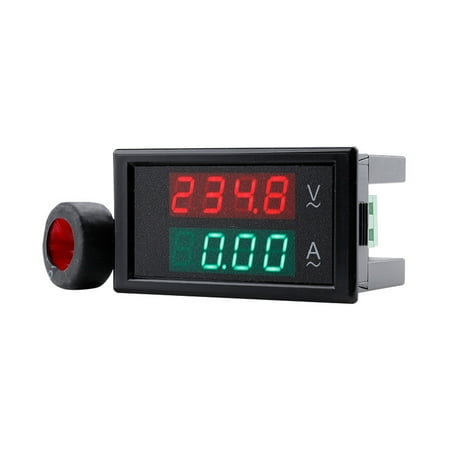 QUETO Digital Voltmeter Ammeter AC 80-300V 0-100A Voltage Current Meter ...
