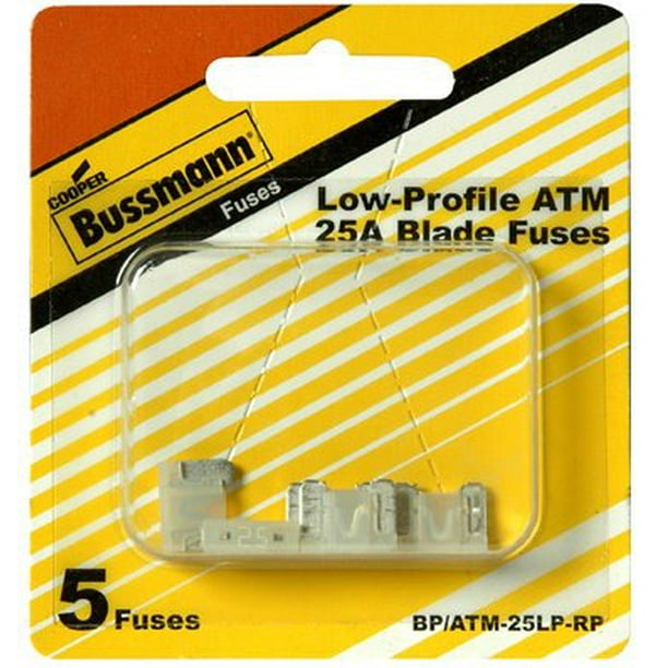 Bussmann BP/ATM-25LP-RP 25 Amp Low Profile ATM Blade Fuse - Walmart.com ... Bussmann BP/ATM-25LP-RP 25 Amp Low Profile ATM Blade Fuse - Walmart.com ...