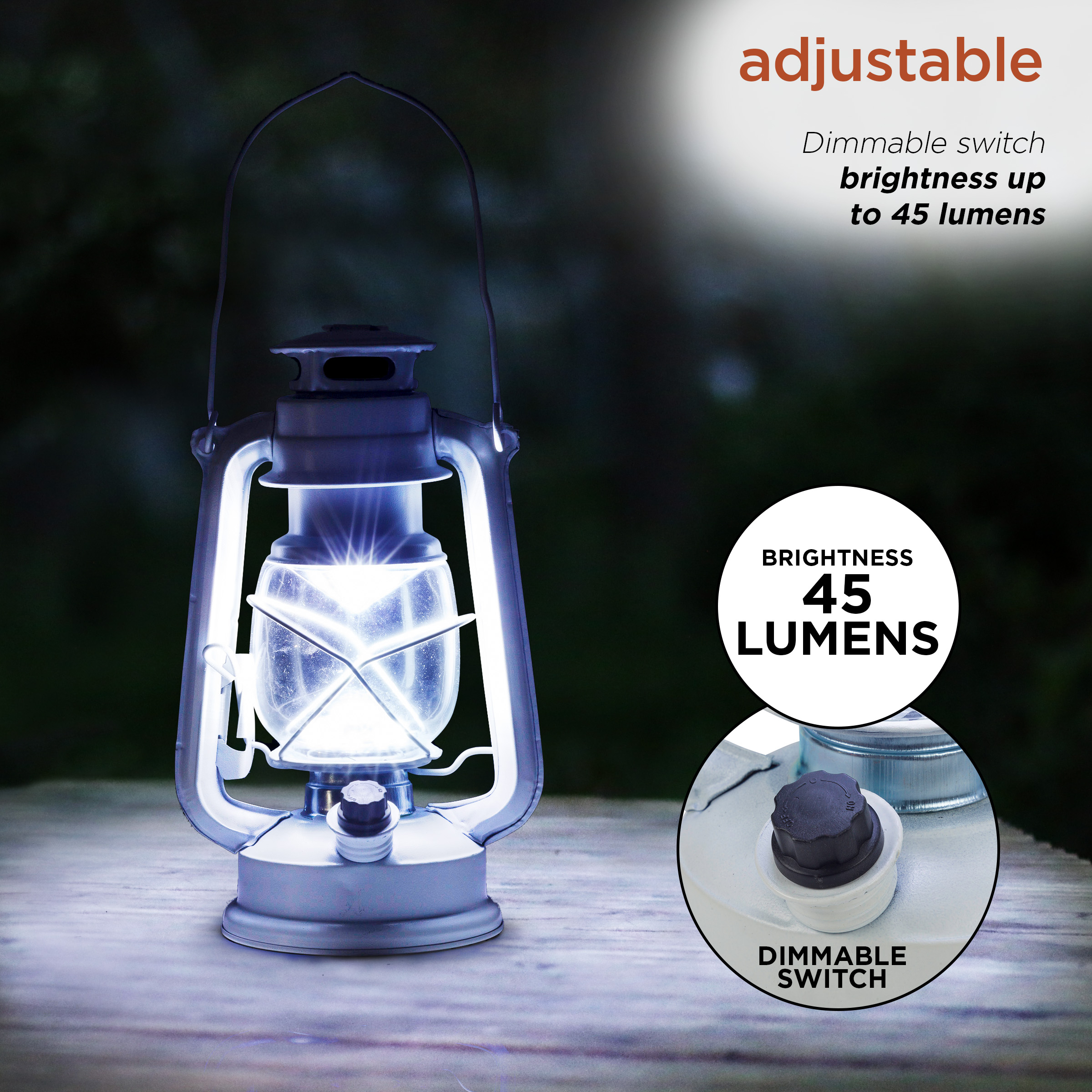 15-led Hurricane Lamp, Camping Battery Lantern, Lightweight, Portable ...