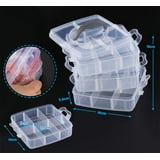 3 Tier Clear Transparent Plastic Stackable Storage Box - Adjustable ...