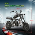 HOVER HEART Gas Mini Chopper Bike, DB003 Model 49.4 CC 2-Stroke Dirt Bike with Rear Shock ...