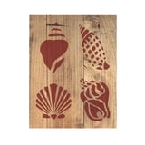 Various Sea Shells Option 1 Stencil Template Reusable 8.5 x 11 Inches ...